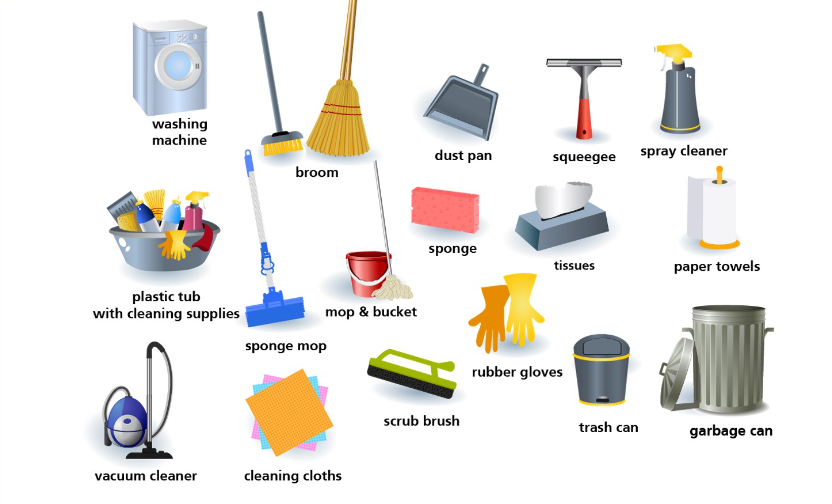 Basic Cleaning Supplies List-Australia – Access cleaning